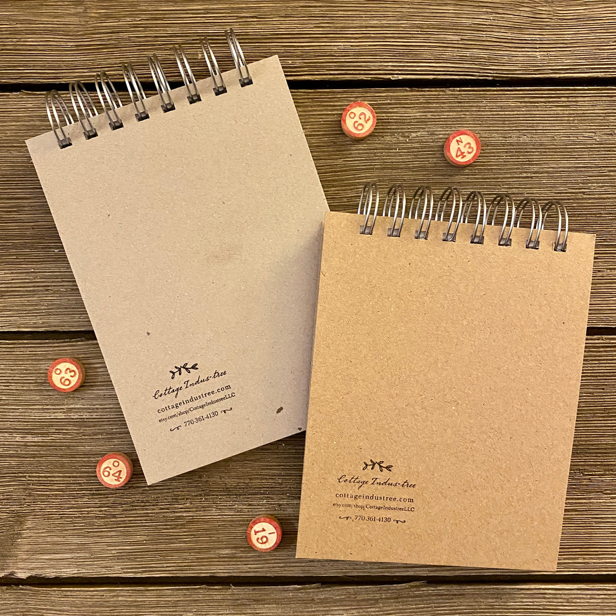 Bingo Notepads (red and green) - Set #1 – Cottage Industree